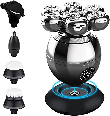 Electric Head Shaver for Bald Men by Fxlpower,5-in-1 Waterproof Bald ...