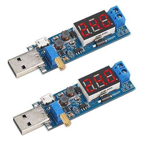 USB Input Converter Board, DROK 2pcs Buck Boost Voltage Regulator ...