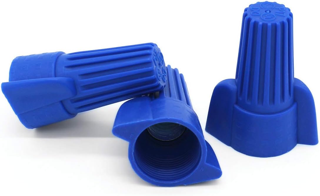 Amazon.com: HAPPY EMILY 100pcs, Blue Winged Wire Connectors, Wing Wire ...