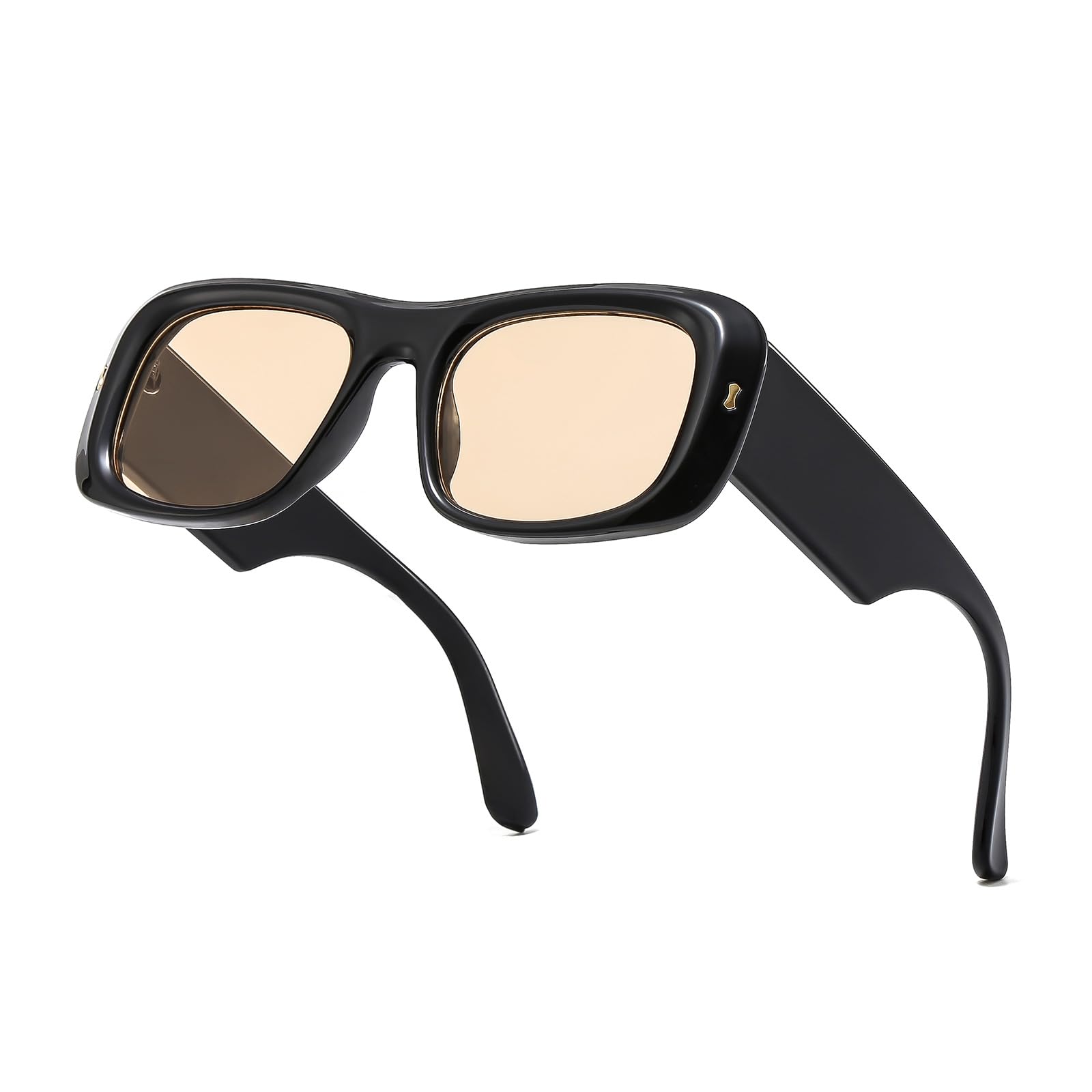 Suertree Retro Vintage Sunglasses Womens Men Trendy Rectangle Shades UV ...