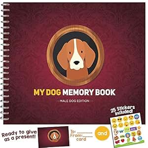 Amazon.com: MY DOG MEMORY BOOK - Cute and Funny Keepsake Booklet for ...