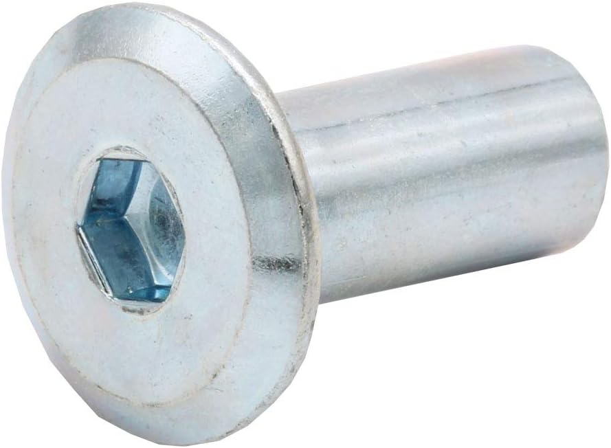 PARCO hulsmoer M6 x 18m, binnenzeskant, staal verzinkt, 50 stuks: Amazon.nl