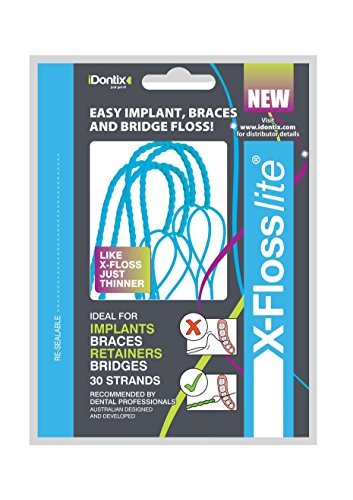 Amazon.com : Idontix X-Floss Lite Thin Dental Floss 30 Strands In Pack ...
