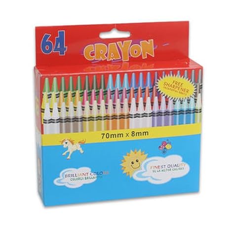 Amazon.com : Crayon(64-pack) with Sharpener : Office Products