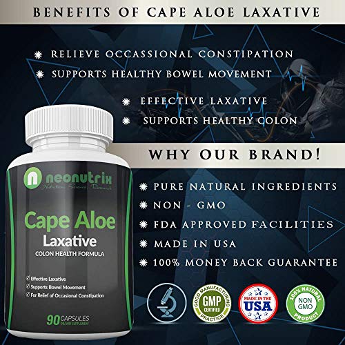 Cape Aloe Natural Laxatives for Constipation Relief- Promotes Healthy ...