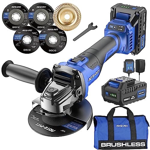 Cordless Angle Grinder Brushless, 20V MAX 4.0Ah Battery Powered Angle ...