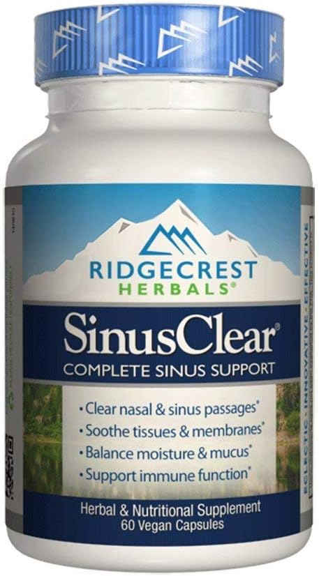 Amazon.com: Ridgecrest Herbals SinusClear, Complete Sinus Support, 60 ...
