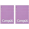 Amazon.com : Kokuyo Campus Soft Ring Notebook, A5, B 6mm Dot Ruled, 29 Lines, 50 Sheets, Purple ...