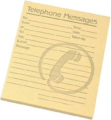 Challenge Tinted Telephone Message Pad 4x5 Inches Yellow: Amazon.co.uk ...
