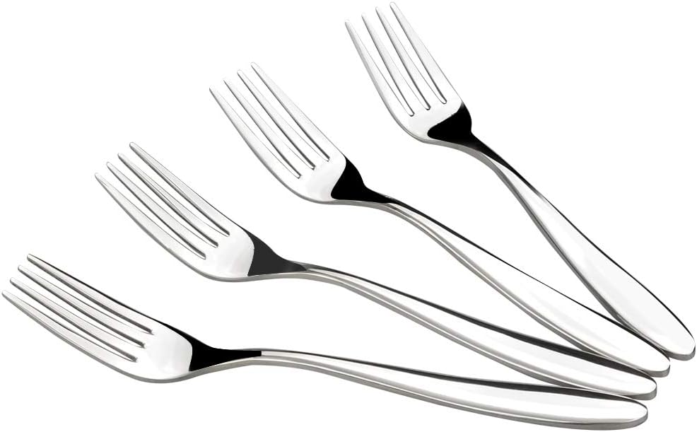 Ponpong 18/10 Stainless Steel Dinner Forks Soup Forks, 12-Piece: Amazon ...