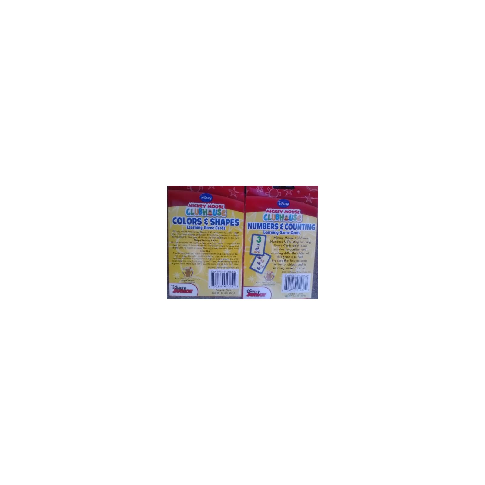 Disney Mickey Mouse Clubhouse Flash Cards (Set of 2 Decks). Colors ...