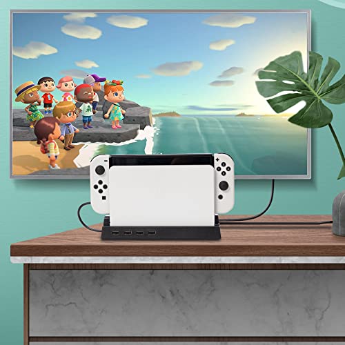 2019 Hub Dock, USB Hub for Nintendo Switch with 4 Output Ports for ...