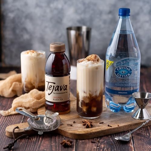 Tejava Original Unsweetened Black Iced Tea, 12 Pack, 16.7oz PET Bottles ...