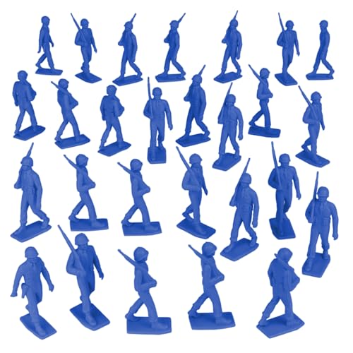 BMC Marx Plastic Army Men Marching US Soldiers - 27pc WW2 Figures ...