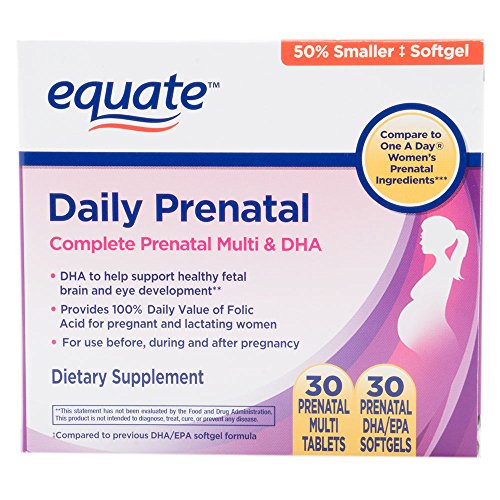 ONLY 1 IN PACK Equate Daily Prenatal Complete Multi With Folic Acid ...