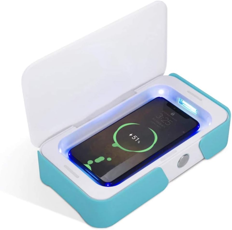 Bevoo Desinfectante UV para teléfono, cargador inalámbrico para ...