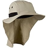 UV 50+ Protection Outdoor Flap Cap - Light Grey at Amazon Men’s ...