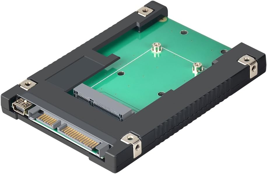 ELUTENG 2in1 mSATA a SATA 2.5 Inch Adapter + Mini USB to mSATA SSD ...