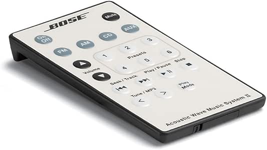 Amazon.com: Bose Acoustic Wave Music System II Remote - White: Home ...