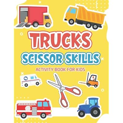 Trucks Scissor Skills Activity Book: Preschool Australia | Ubuy