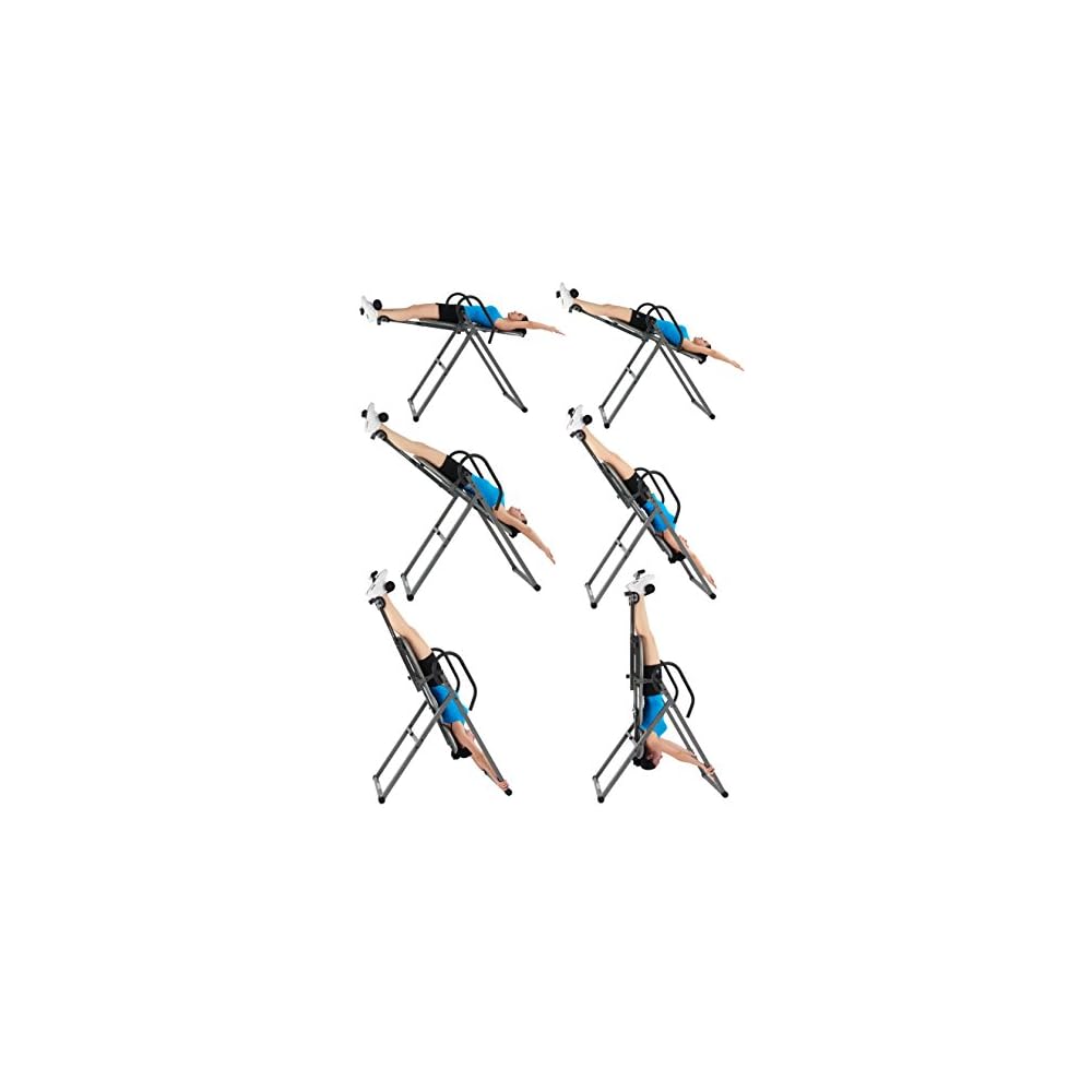 Innova ITM4800 Heat and Massage Inversion Table – 300 lbs, 4’10” – 6’6″