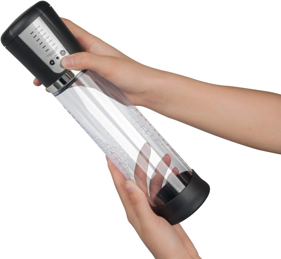 Male Electric Vacuum Pump Air Pressure Setting Device, Men-Power Handheld Massager with Sucking ...