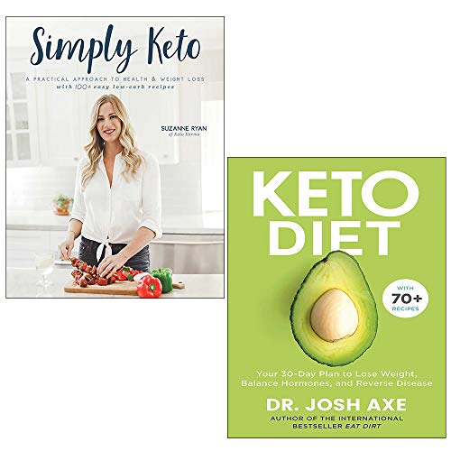 Simply Keto, Keto Diet 2 Books Collection Set: Suzanne Ryan, Dr. Josh ...