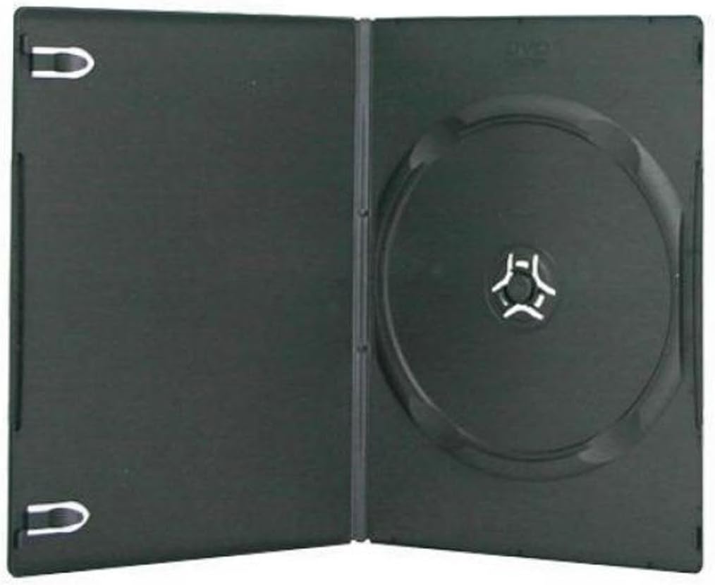 Four Square Media 25 X Single Slimline DVD Black Case 7mm Spine - Pack ...