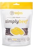 Amazon.com : Sojos Simply Raw Freeze Dried Grain Free Dog Treats, Beef ...