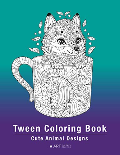 Tween Coloring Book: Cute Animal Designs: Colouring Pages For Boys ...