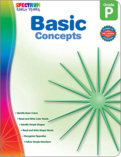 Buy Spectrum Basic Concepts Preschool Workbooks Identifying Reading 