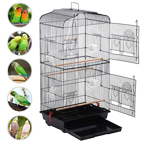 € 61.99 Yaheetech Gabbia per Uccelli Pappagalli Inseparabili ...