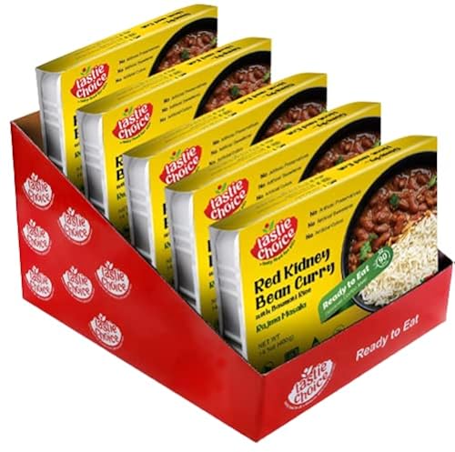 Tastie Choice Indian Food Ready to Eat – 5-Pack Rajma Masala Indian ...