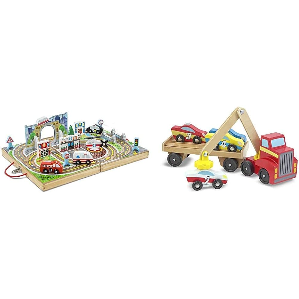 $11/mo - Finance Melissa & Doug Take-Along Town & Magnetic Car Loader ...