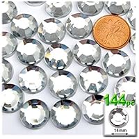 Amazon.com: 72pc Loose Flatback Acrylic Rhinestones Round 16mm ...