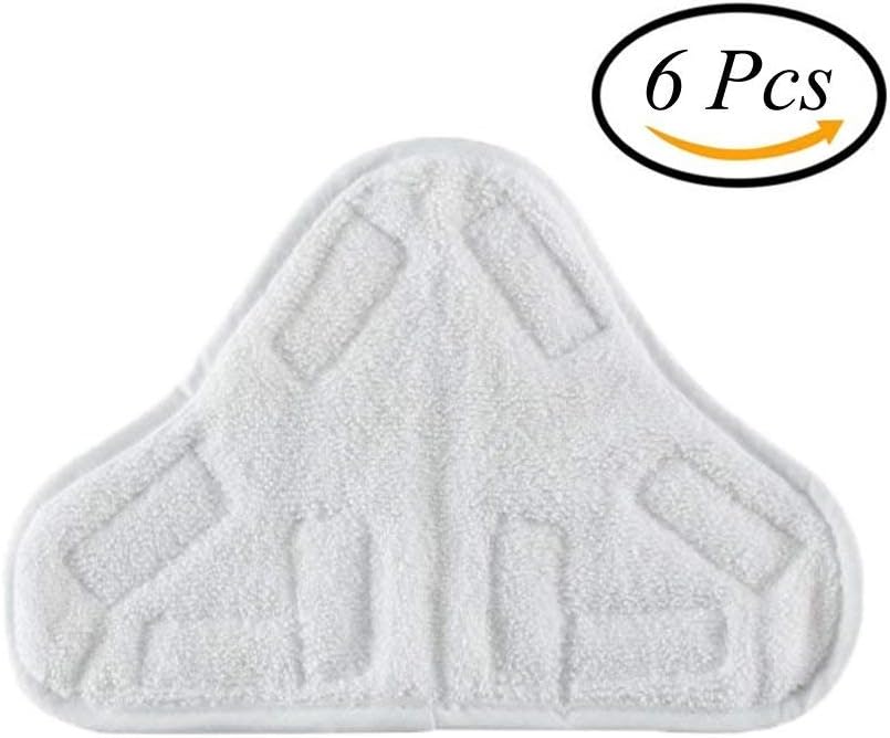 Bluwhale 6 Pack Microfibre Steam Mop Pads Floor Washable Replacement ...