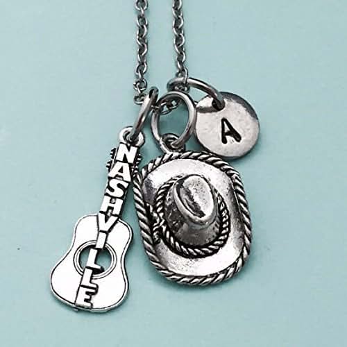 Amazon.com: Cowboy theme necklace, cowboy theme charm, western necklace ...