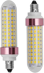 E11 led Bulb 100w Equivalent dimmable,Daylight 5500K,T3 T4 jd e11 Mini Candelabra Base 110V 120V ...