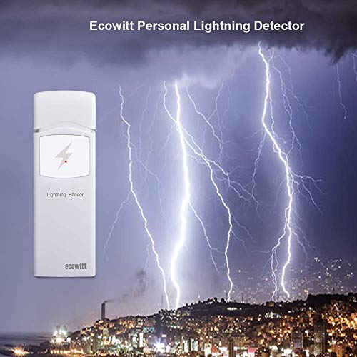 WH57 Wireless Lightning Detector Sensor with Email Strike Alert ...