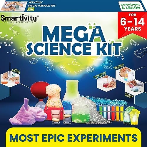 Smartivity Mega Science Kit 105+ Chemistry Science Experiment Kit for ...