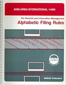 Amazon.com: Alphabetic Filing Rules (Arma International's Standards ...