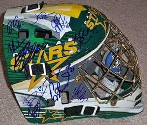 Amazon.com: DALLAS STARS 2011-2012 Team Signed Goalie Mask w/COA ...