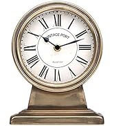 Amazon.com: NIKKY HOME Vintage Table Clock - Battery Operated Rustic ...