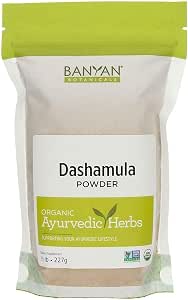 Amazon.com: Banyan Botanicals Dashamula Powder - Certified Organic, 1/2 ...