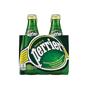 Perrier Carbonated Mineral Water, 11.15 fl oz. Glass Bottles (4 Count): Amazon.com: Grocery ...
