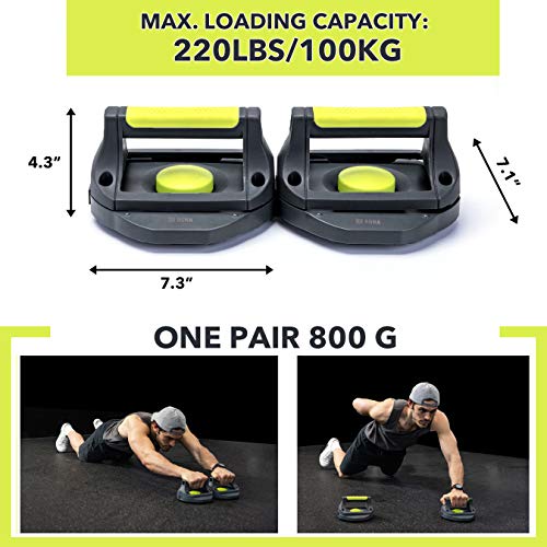BONA Fitness Push Up Roller, 5 in 1 Pushup Roating Pushup Handles , Ab ...