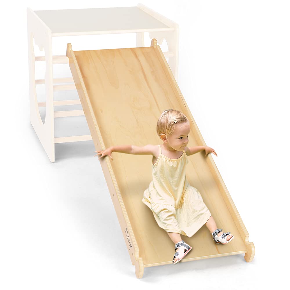 Mua ikkle Climbing Ramp and Slide, Reversible Wooden Slide Kids' Indoor ...
