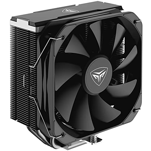 PCCOOLER K4 Black Edition High-Performance CPU Cooler, 130mm PWM Turbo Fans, 230W TDP, 12.8W/m ...