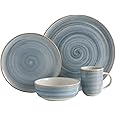 Amazon.com | Corona Dinnerware Set 16-pieces Earthenware | Blue Caoba ...