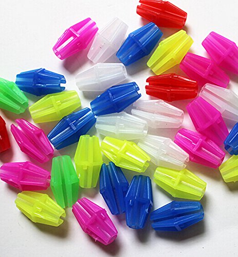 Amazon.com: Bike Bicycle Wheel Spoke Beads Luminous Plastic Clip Spoke ...